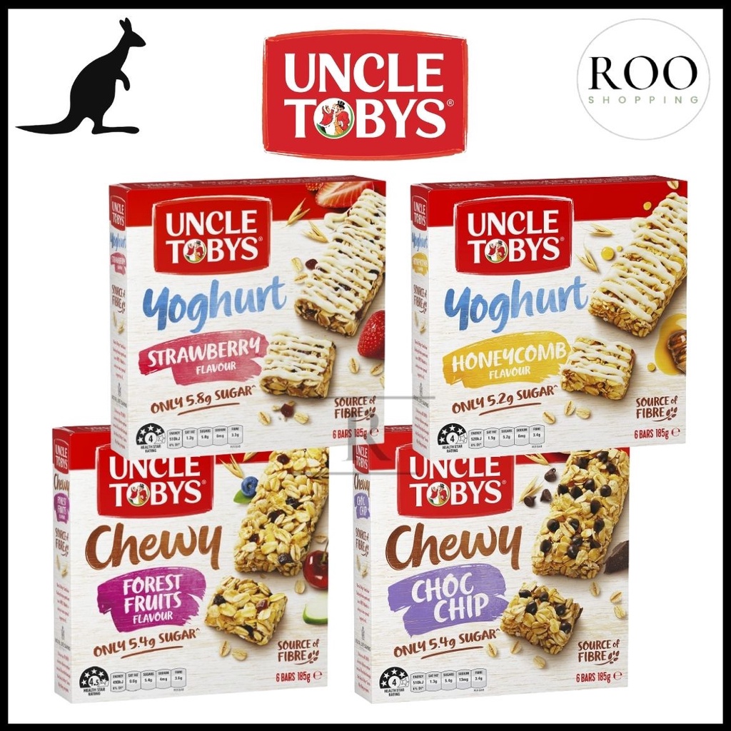 Uncle Tobys Muesli Bars Australia Assorted Flavours 6 Bars | Shopee ...