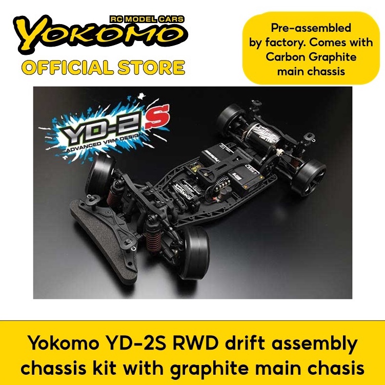 Yokomo YD-2S RWD drift assembly chassis kit for remote control car (DP-YD2SCA) | Shopee Malaysia
