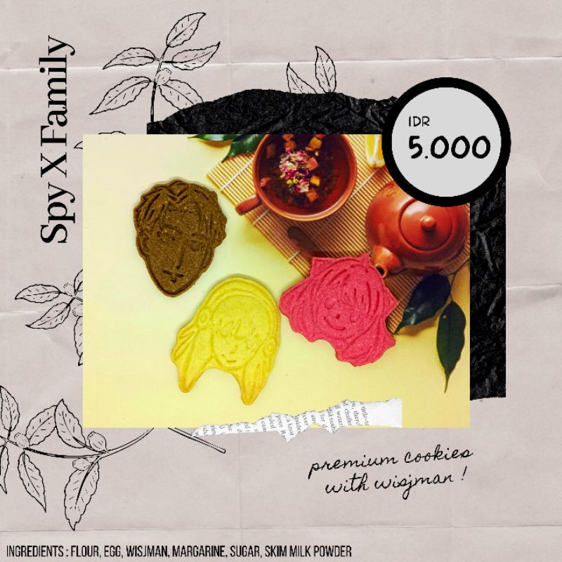 Spy x family cookies premium wysman wisjman anime biscuits | Shopee ...