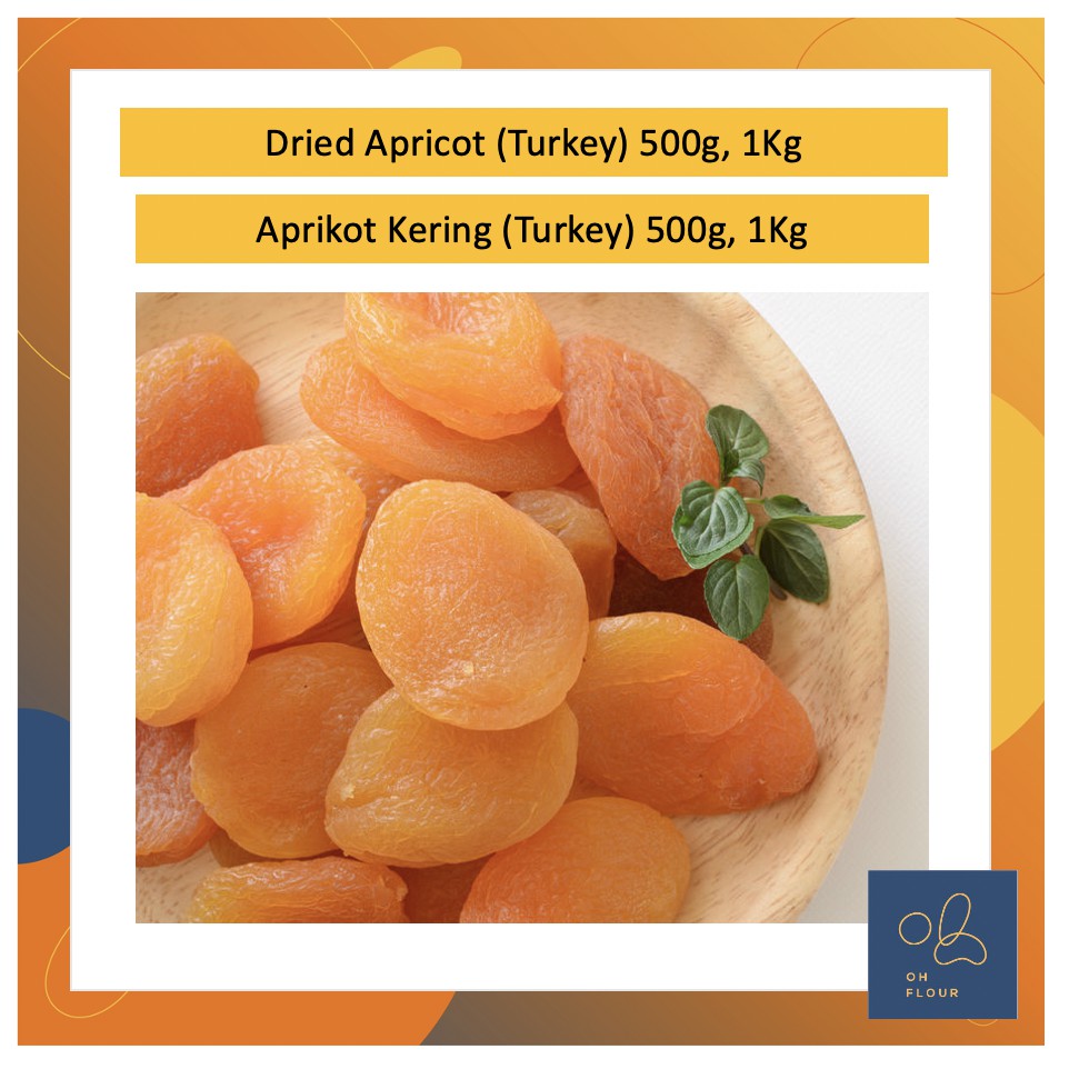 Turkey Apricot Premium Grade A Unsweetened (Dried) 500g 1kg / Buah ...