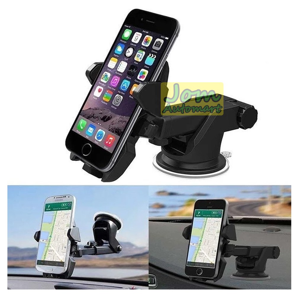 Long Neck One-Touch Car Mount Mobile Phone Holder With Silicone Sucker 360 Degree | Shopee Malaysia