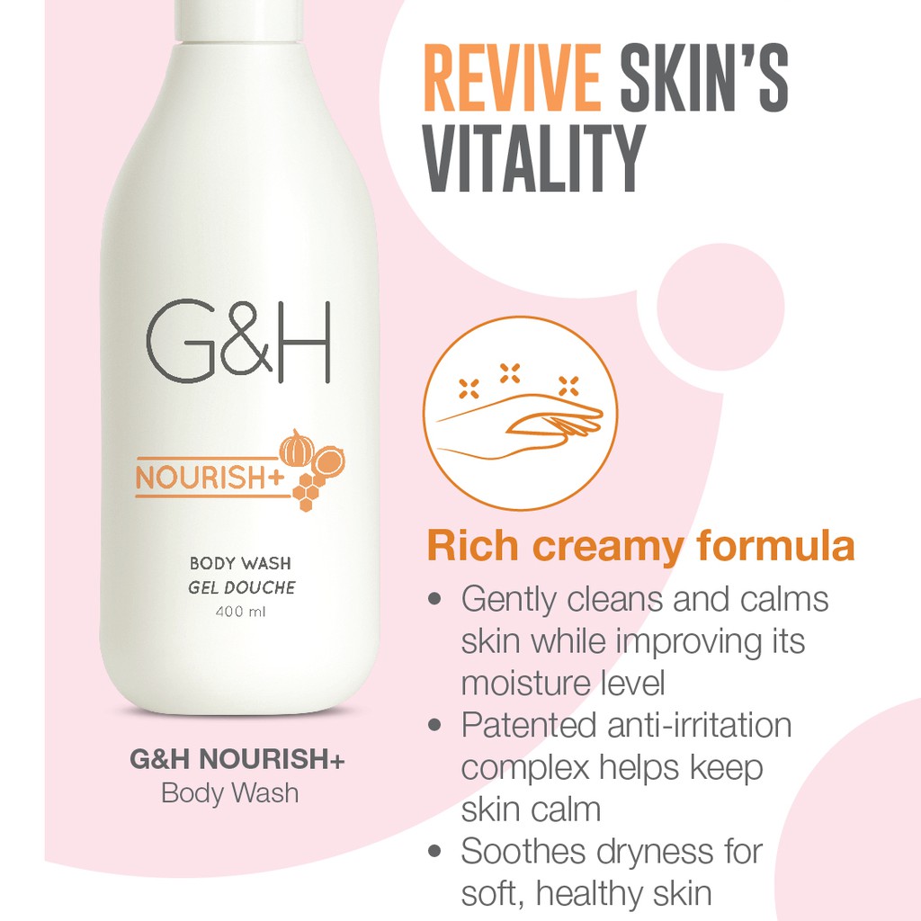 Wow Save Money, Great Deal !! G&H NOURISH+ Body Wash (400ml) | Shopee ...