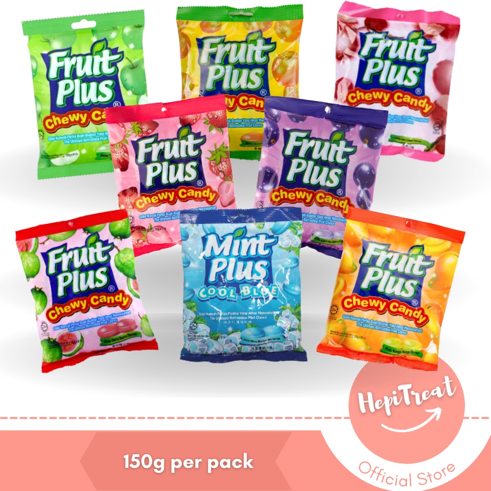 FruitPlus Chewy Candy Fruity Sweets - 150g | Shopee Malaysia