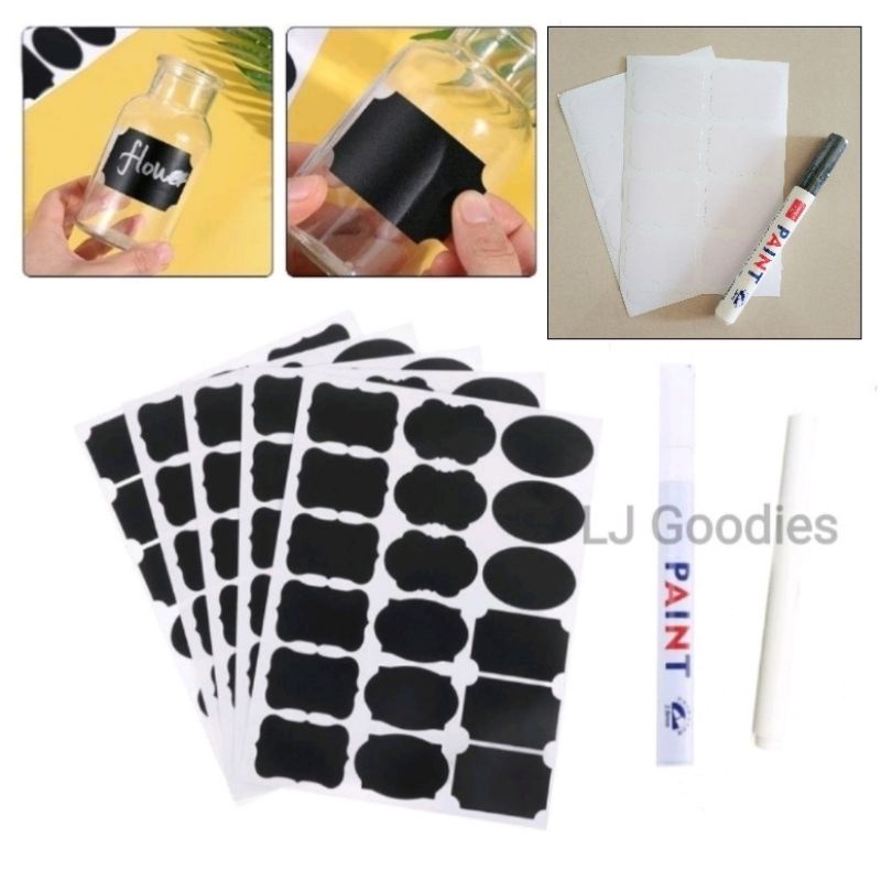 Sticker Rempah DIY / Spice Sticker DIY / DIY Chalkboard Label + Paint ...