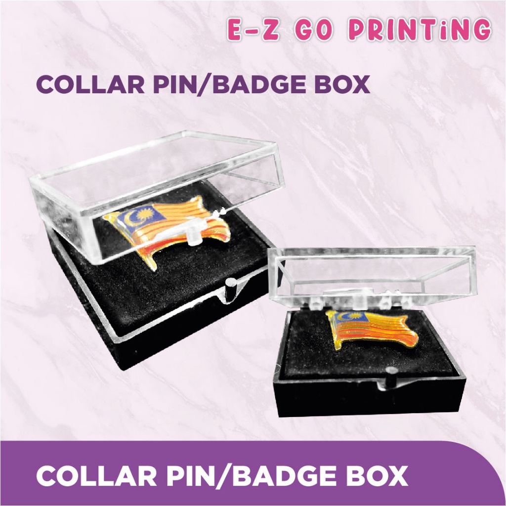 Collar Pin/ Badge box MOQ:10pcs | Shopee Malaysia