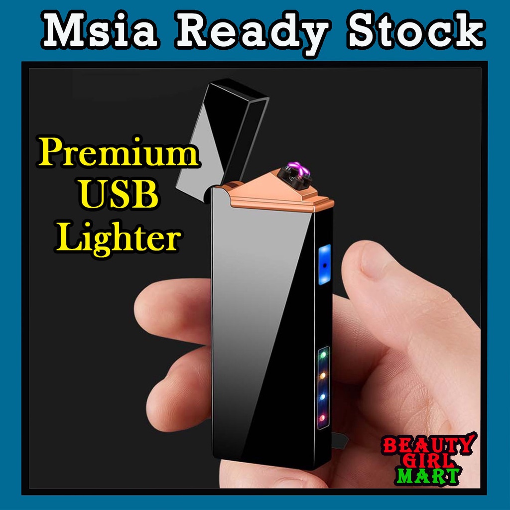 Portable USB Lighter Rechargeable Lighter Cigarette Lighter USB ...