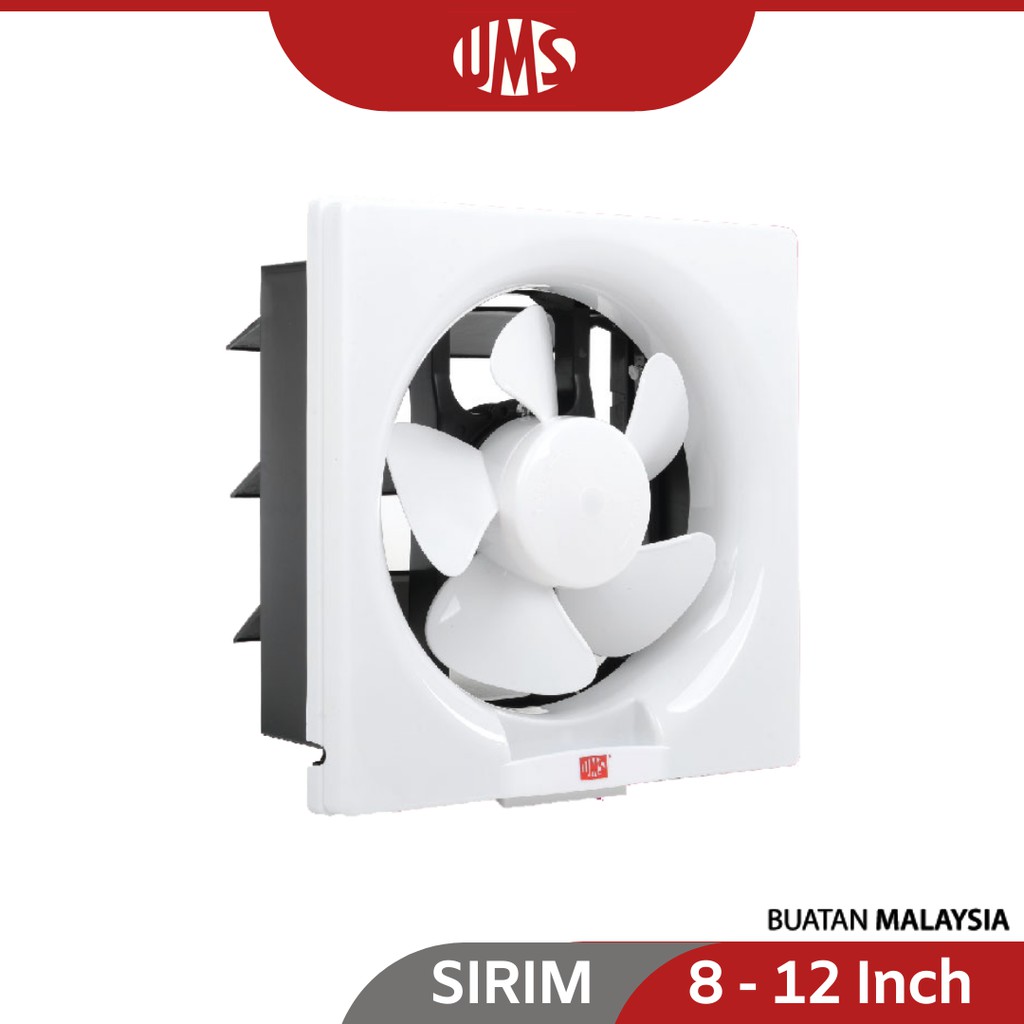 UMS 8/10/12 Inch Wall Mounted Exhaust Fan Kipas Ekzos (SIRIM) | Shopee ...
