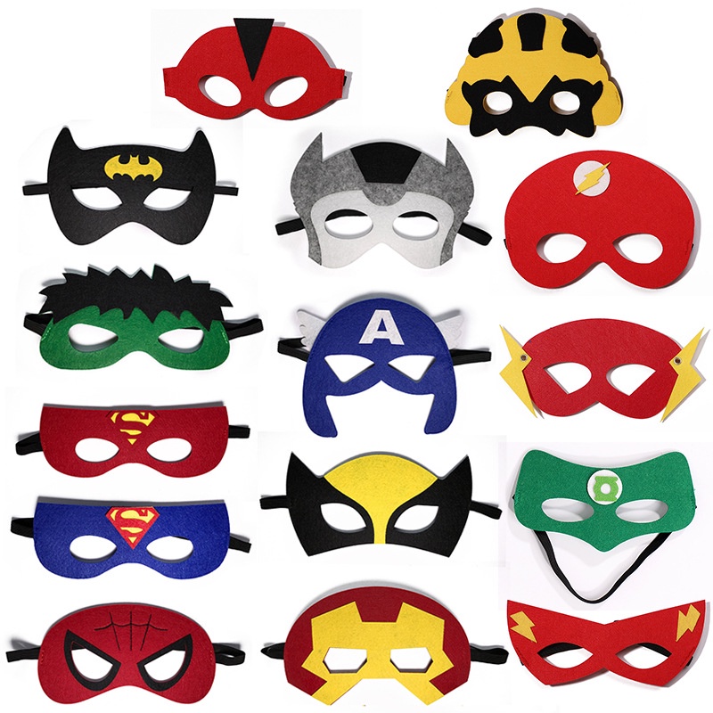 Superhero Mask Children's Felt cosplay Superman League Performance ...