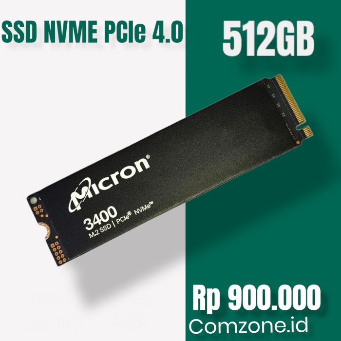 Ssd Nvme PCIe 4.0 Micron 3400 M.2 Nvme Gen4 512GB ssd51 | Shopee Malaysia