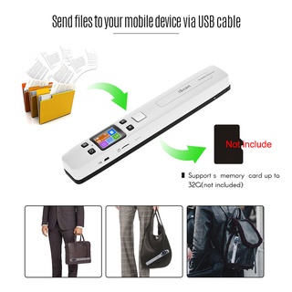 A4 Mini Iscan Portable Document Images Photo Scanner WiFi 1050 DPI JPG ...