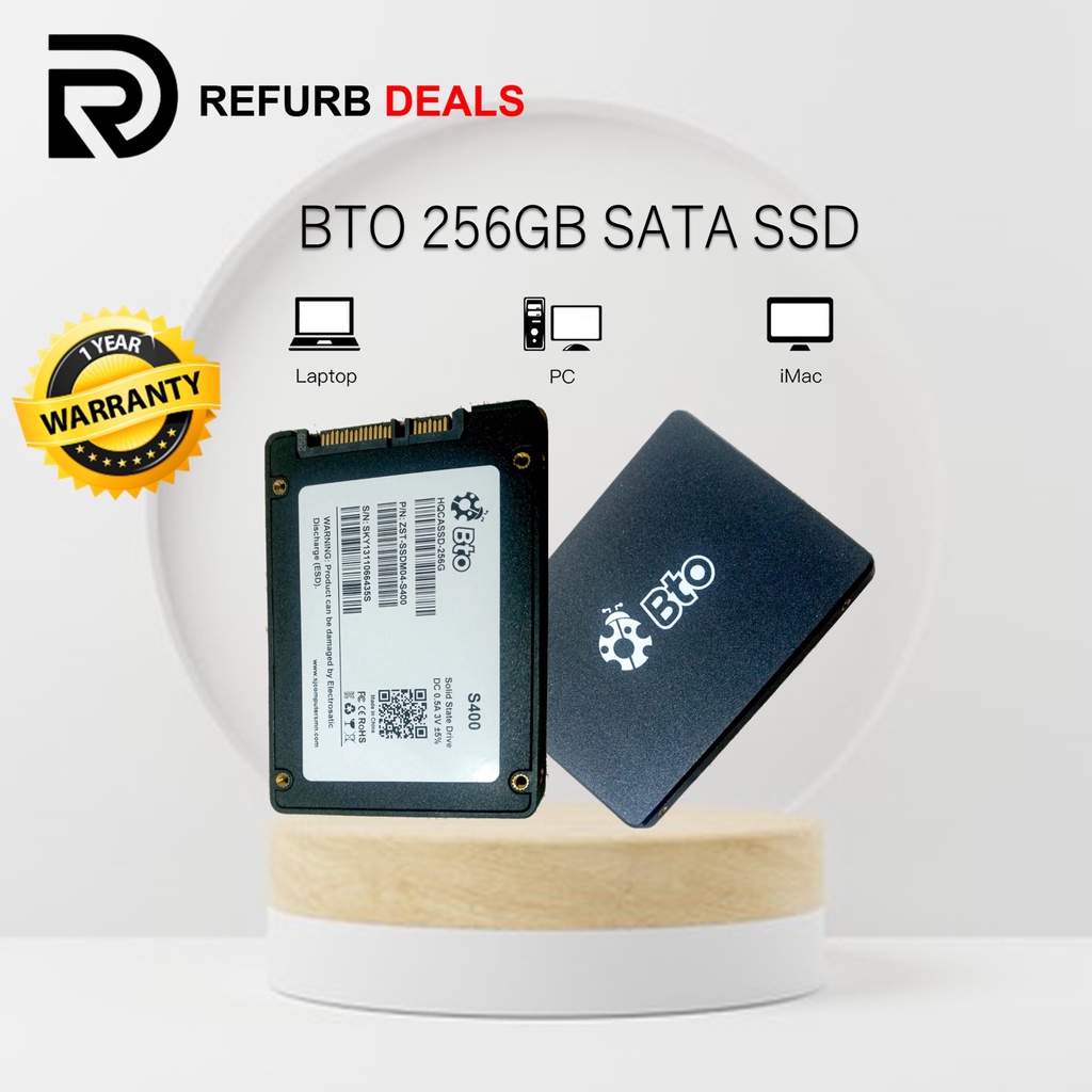 (BRAND NEW) BTO 256GB SSD, SATA 22pin 2.5 inch Solid State Drive ...