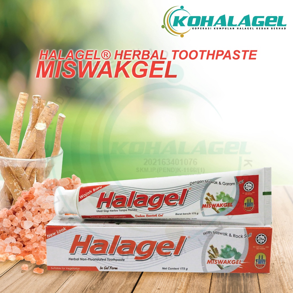 PROMO Halagel® Miswakgel (100g) - Non-Fluoridated Toothpaste | Shopee ...
