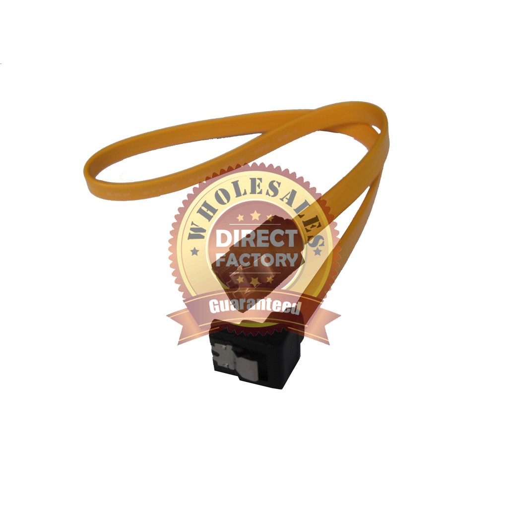 Sata Cable L Shape Yellow Color (With Secured Pin) | Shopee Malaysia