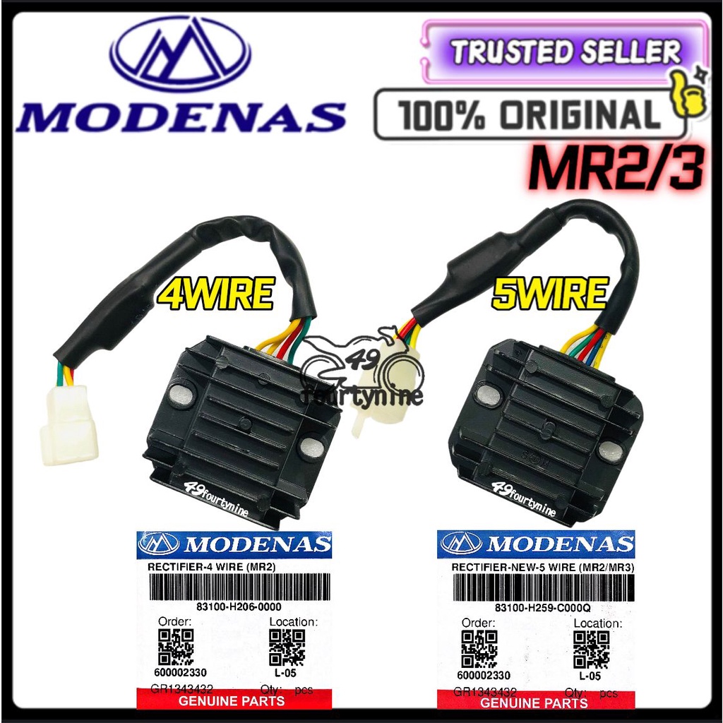 100% ORIGINAL MR2 MR3 REC RECTIFIER / REGULATOR 4WIRE 5WIRE | Shopee ...