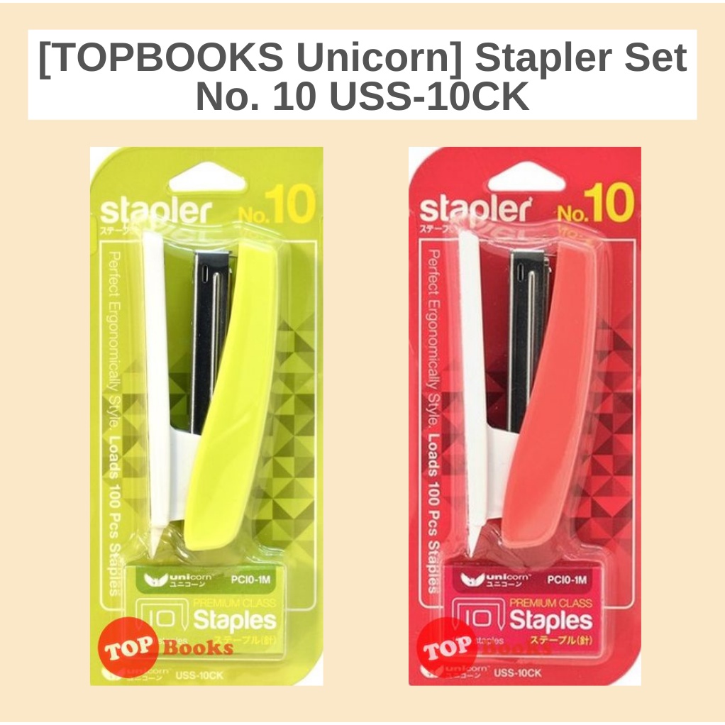 [TOPBOOKS Unicorn] Stapler Set No. 10 USS-10CK | Shopee Malaysia