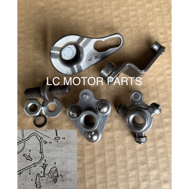 EX5 DREAM CLASS WAVE100 CLUTCH LIFTER LEVER CAM PLATE PACAK BALL ...