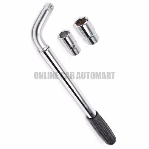 L Shape Wheel Wrench - Telescoping Lug Wrench Car Emergency Tyre Change ...