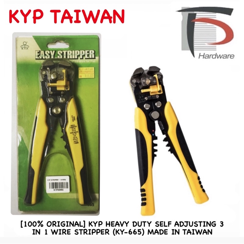 [100% ORIGINAL] KYP HEAVY DUTY SELF ADJUSTING 3 IN 1 WIRE STRIPPER ...