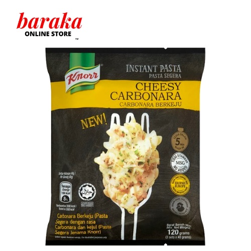 Knorr Instant Pasta Cheesy Carbonara 3 Sets x 40g (120g) | Shopee Malaysia