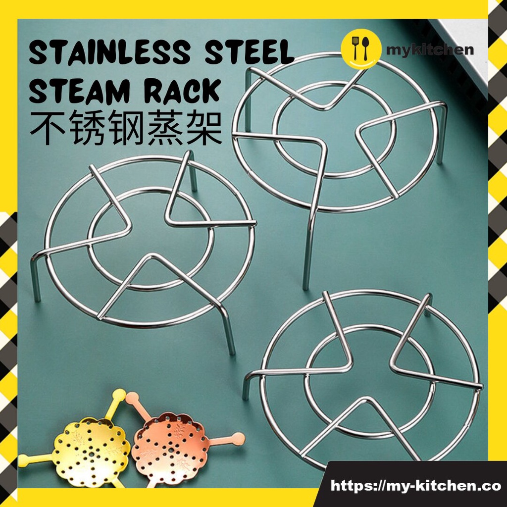 [MY KITCHEN] Stainless Steel Steam Rack Steamer Stand Steaming Rack ...