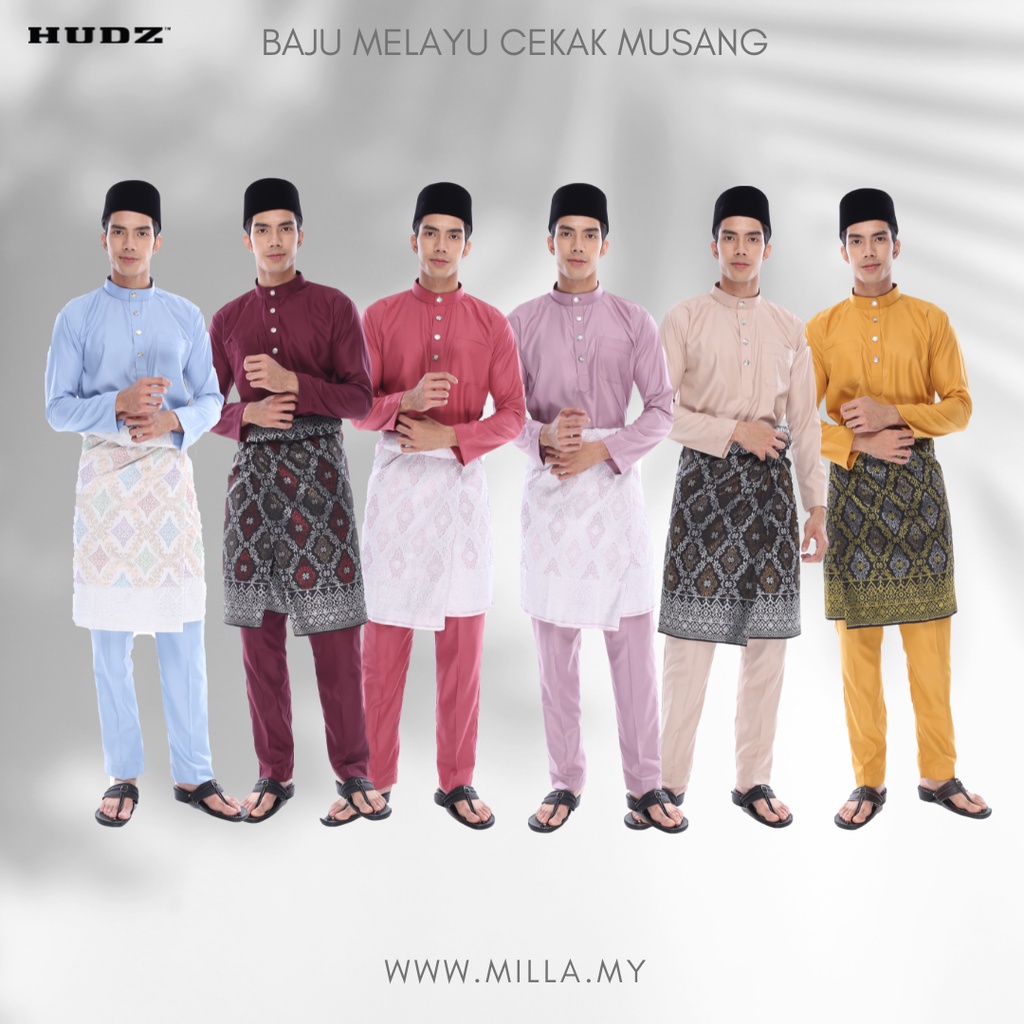 Baju Melayu Cekak Musang Slim Fit | Shopee Malaysia