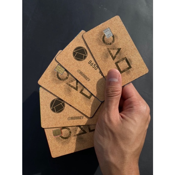🔥⭕️ BANK CARD WRAPPING🔺Card Wrap Sticker SQUID GAME | Shopee Malaysia