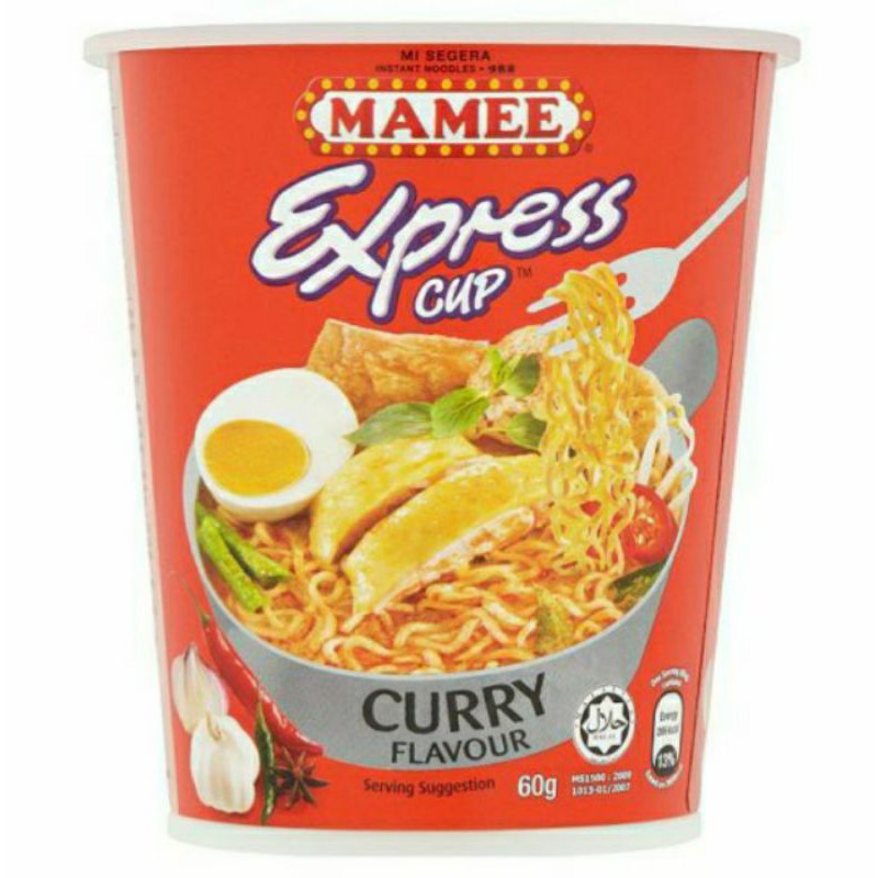 MAMEE EXPRESS MEE CUP VEGETARIAN / CURRY / TOMYAM / CHICKEN (65g x 24cup 1ctn) | Shopee Malaysia