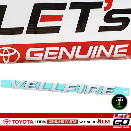 ( "VELLFIRE" Wording ) >> Vellfire 2.4 3.5 (2015-) Rear Boot Logo ...
