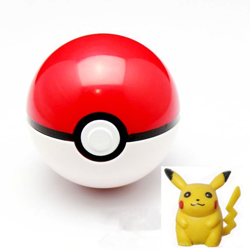 Game Pokemon Pokeball Pop-up Ball + Pikachu Monster Action Figures Kids ...