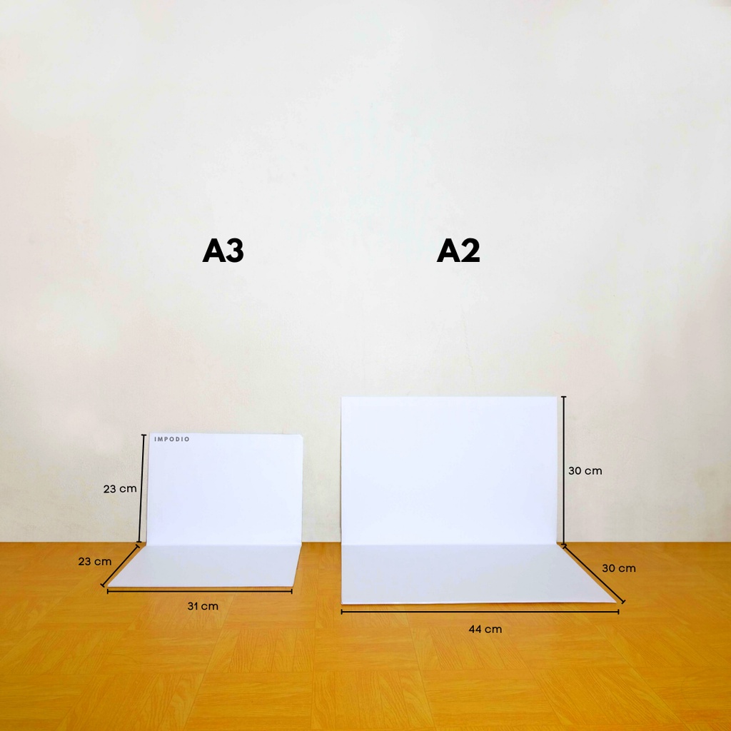 PUTIH Impodio Folding Photo Mat A3&A2 Plain White - Product Photo ...