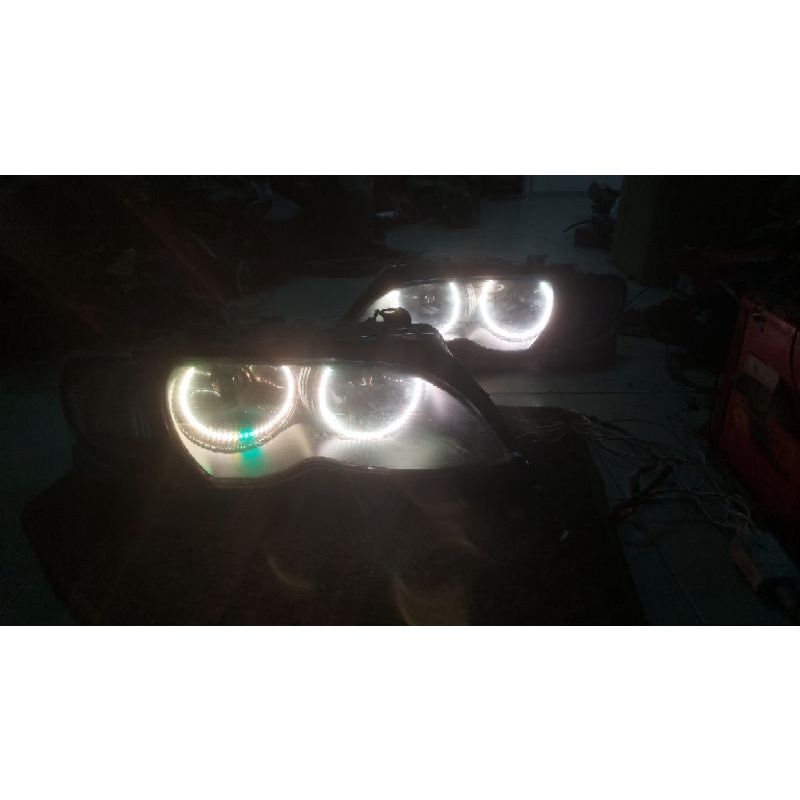 BMW E46 Head Lamp & Angel Eye Halo Lampu Only | Shopee Malaysia