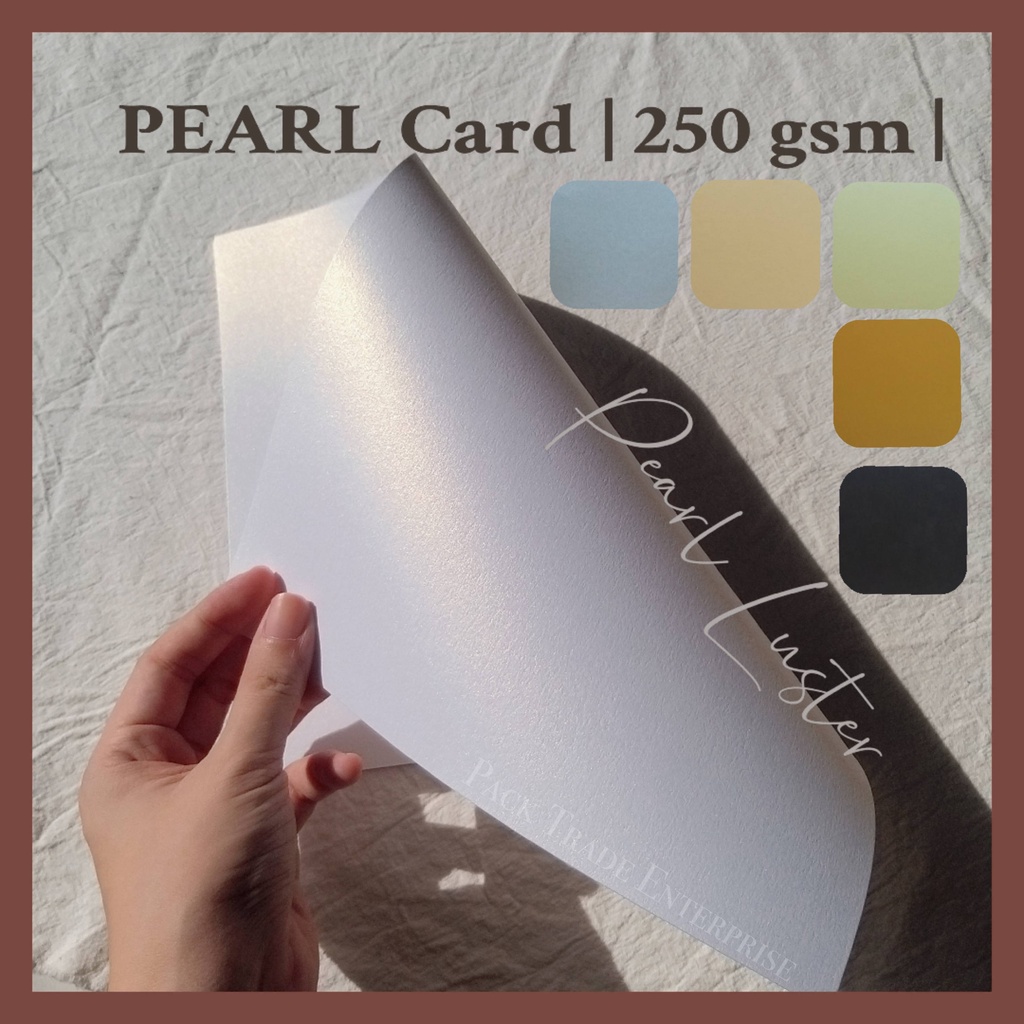 [ 10 PCS ] A5/ A4 Size Pearl Card / Metallic Card/ Metalic/ Kad Pearl ...
