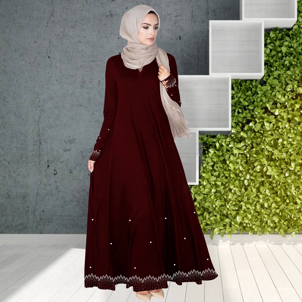 Muslimah Long Flary Islamic Jubah Abaya Diana Chandani Long Dress ...