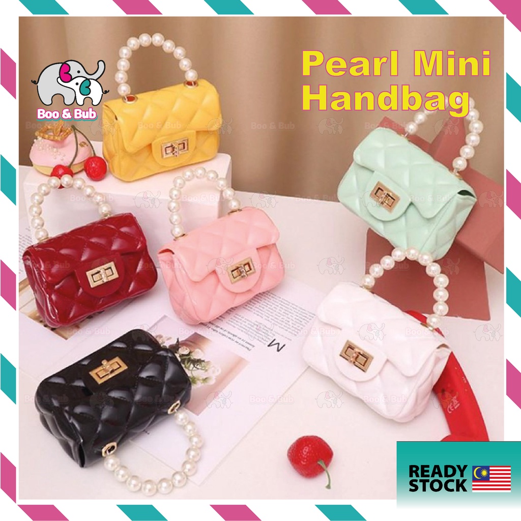 Mini Pearl Handbag | Elegant Shoulder Messenger Portable Chain Bag Girl ...