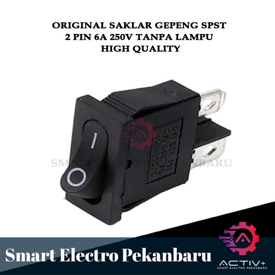 Original Flat Switch 2pin 6A 250V Without Light Flat ROCKER Switch ON ...