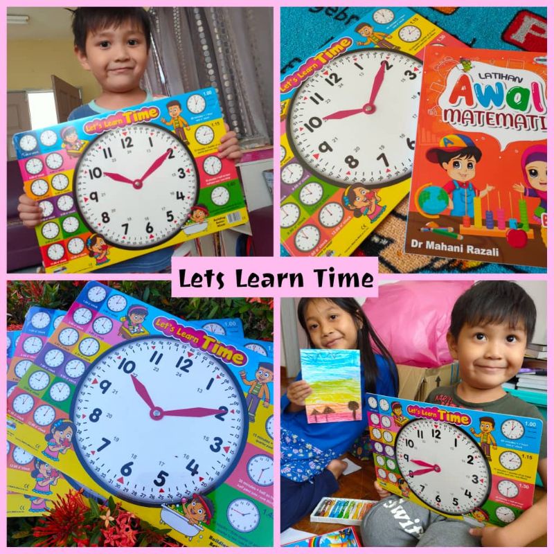 Board Clock Lets Learn Time BBM Maths Belajar Jam Masa | Shopee Malaysia