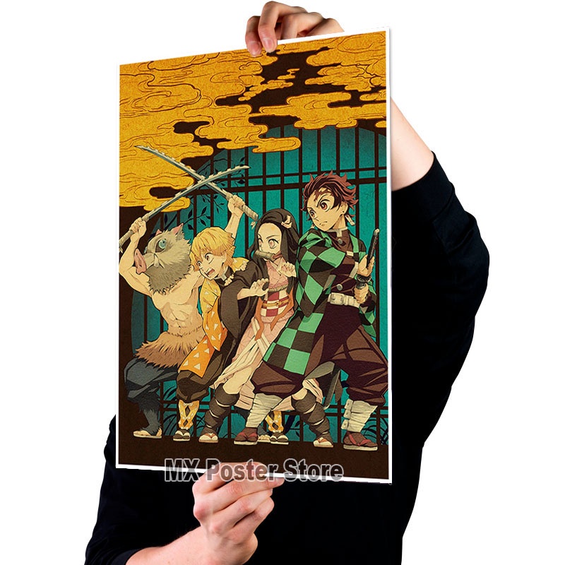Demon Slayer Decoration Mural Anime Character Tanjiro Kamado Zenitsu ...