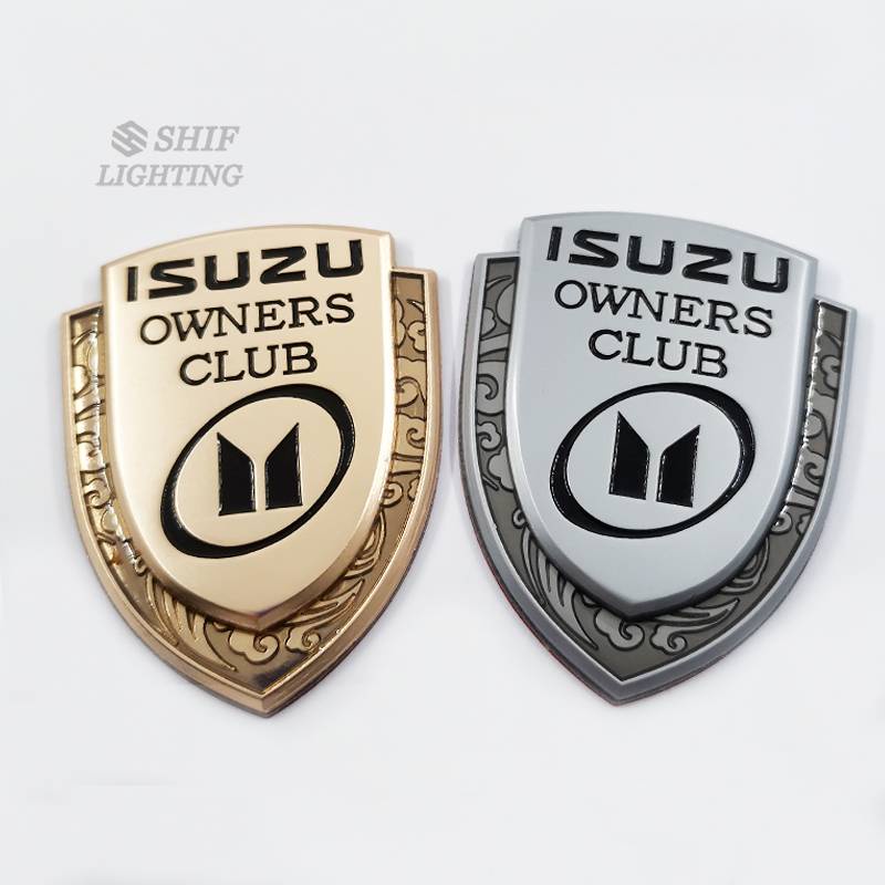 1 x Metal New ISUZU OWNERS CLUB Logo Motor Decorative Emblem Badge ...