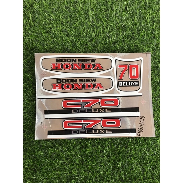 HONDA C70 BULAT STRIPE STICKER BODY STICKER COVERSET MORITAKA | Shopee ...