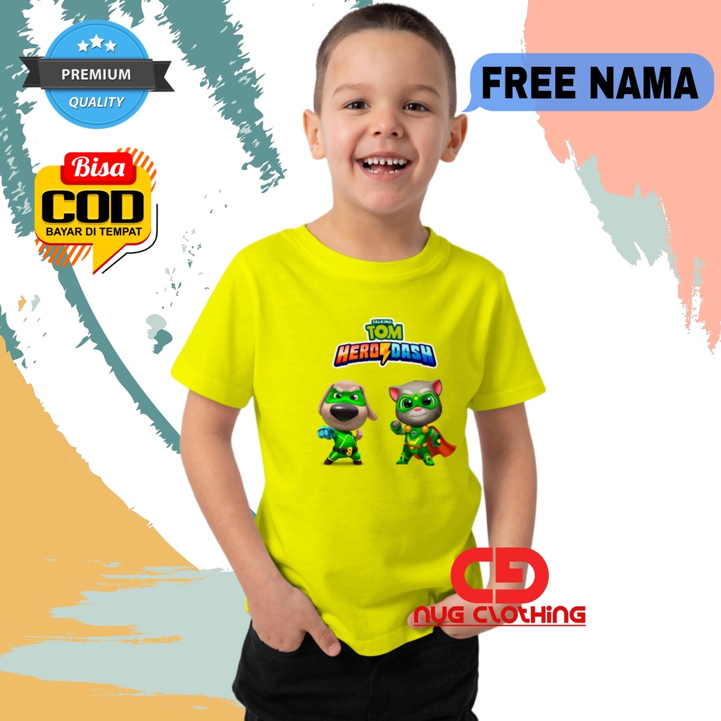 KATUN Tom Hero Dash Talking Motif Combed Cotton Children's T-Shirt ...