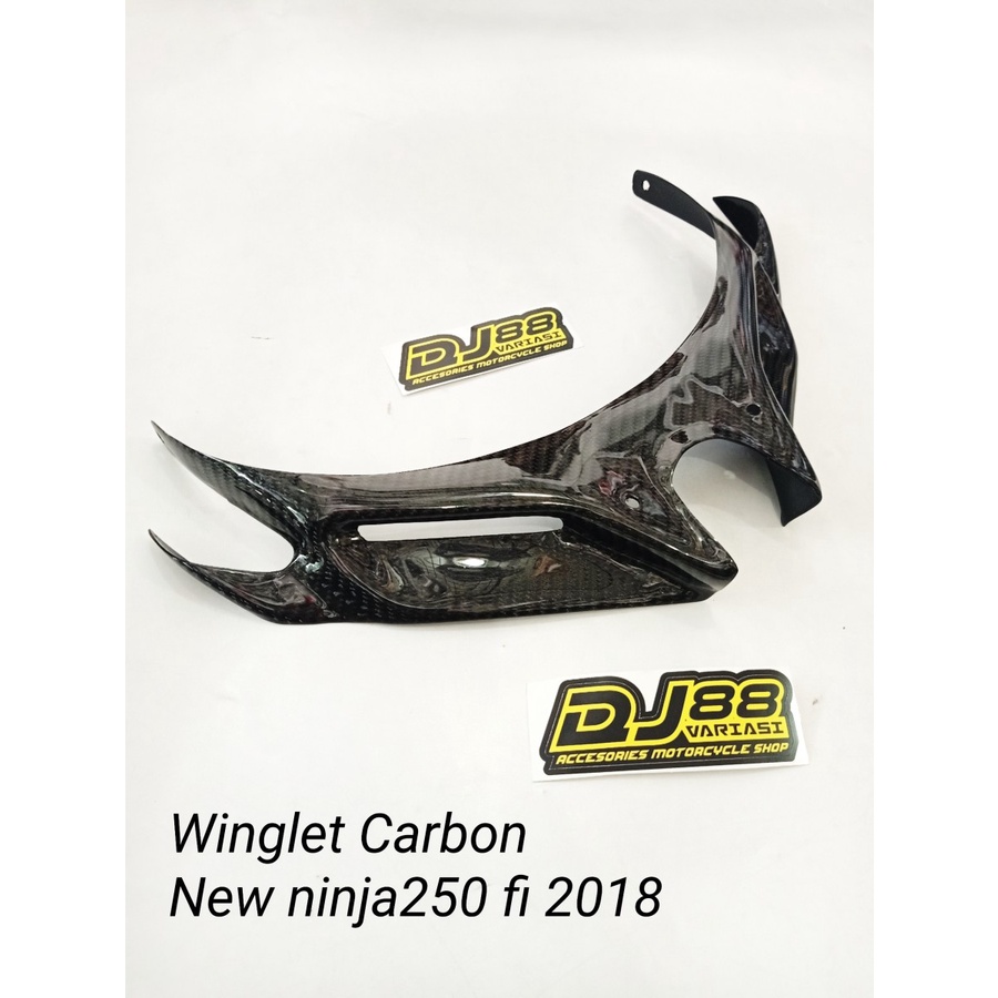Winglet carbon ninja 250 fi 2018 ninja 400 carbon kevlar | Shopee Malaysia