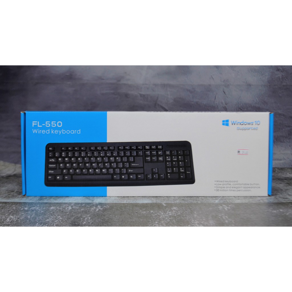 FL-550 WIRED KEYBOARD | Shopee Malaysia