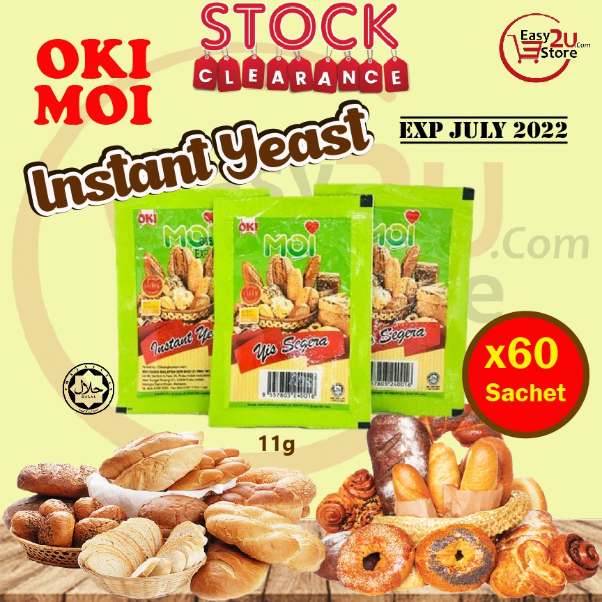 OKI / MOI Instant Yeast / Yis Segera Ibu Roti - 11gm ( promotion price ...