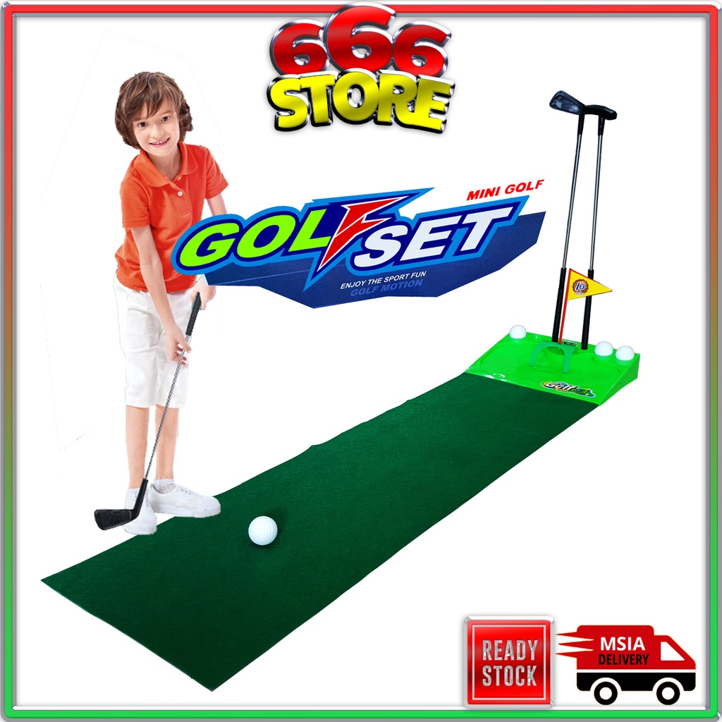 [New Arrival] Champion Mini Golf Game Set Kid Sport Boy Girl Toy [666 ...