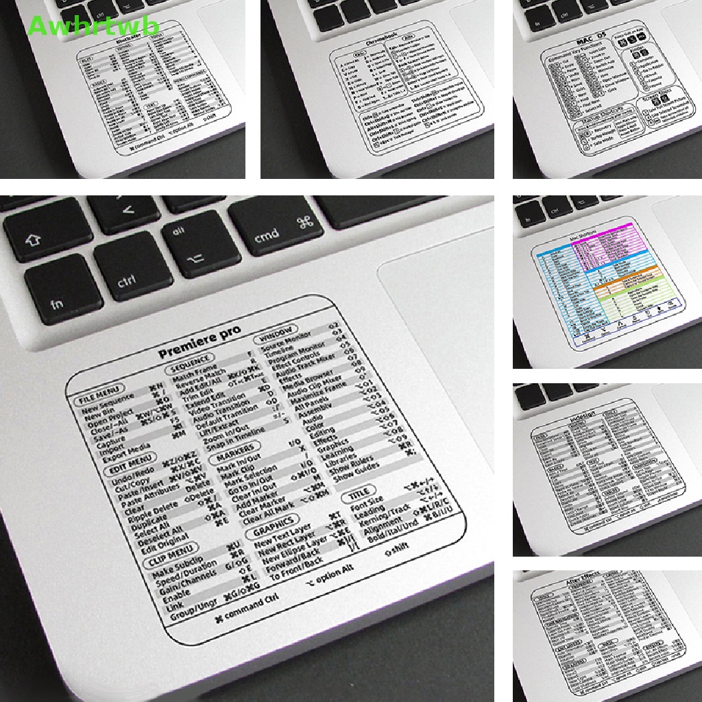 Awhrtwb 1pc PC Reference Keyboard Shortcut Sticker Adhesive for PC ...