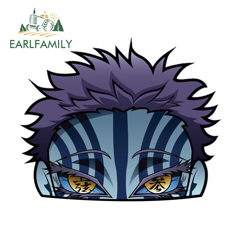EARLFAMILY 13cm x 10.9cm for Akaza Peeker Car Sticker Windows Anime ...