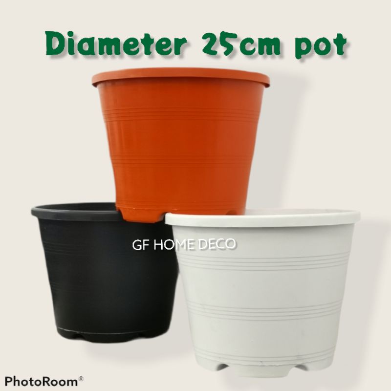 [GFE] DIAMETER 25CM PASU PLASTIC [10'' flower pot]/ VEGETABLE POT [2013 ...