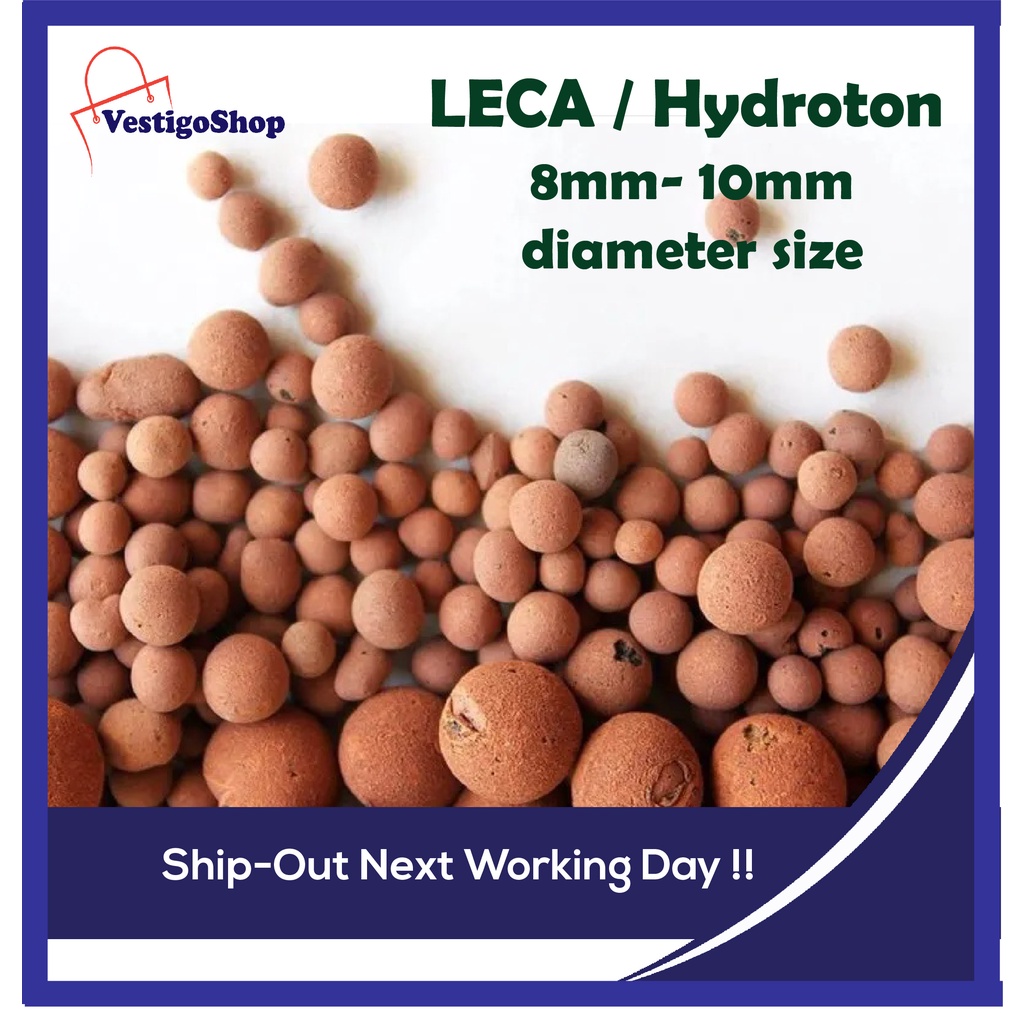 1 GUNNY (40liter) HYDROKORRELS HYDROTON LECA BALLS CLAY PEBBLES (8 -10MM) 陶粒多肉陶粒 陶碳球 园艺植物铺面 垫底 水 ...