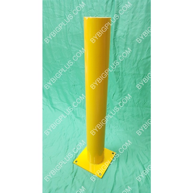 Metal Bollard, Steel Bollard 4" dia (100mm), with Flat Top, 810mm (H) c ...