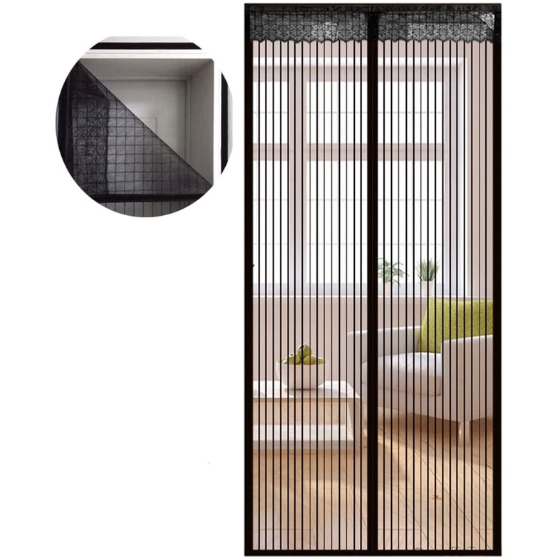 Velcro Screen Door Upgraded Design Reinforced Mesh Screen Door | Shopee ...